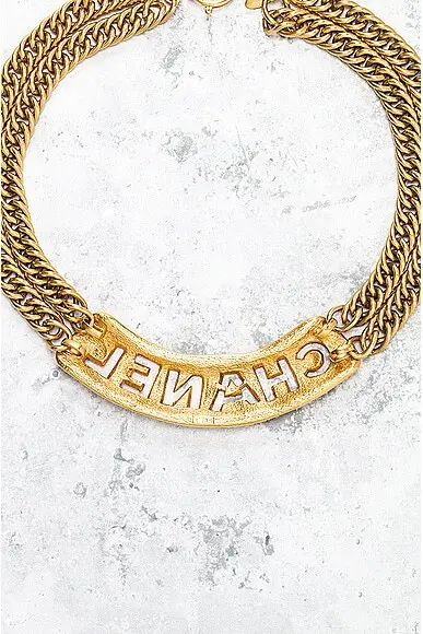 Chanel Logo Chain Necklace