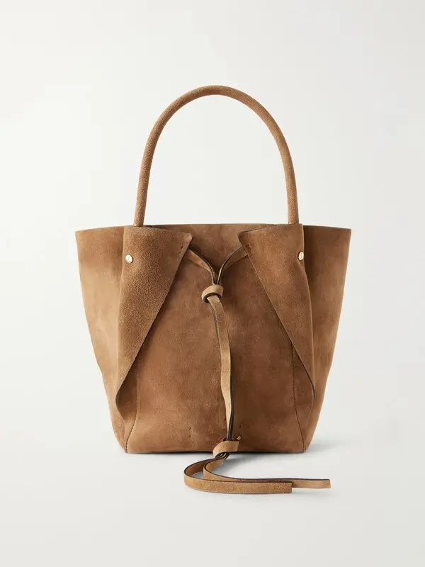 Gabriela Hearst Marija Small Suede Tote - Brown