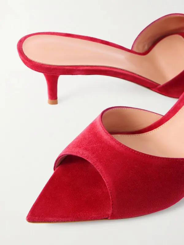 GIANVITO ROSSI Elle 55 Suede Mules