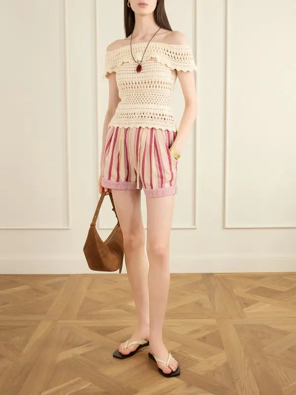 MARANT ETOILE Zaelle Crocheted Cotton-blend Top