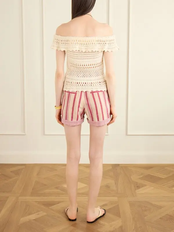 MARANT ETOILE Zaelle Crocheted Cotton-blend Top