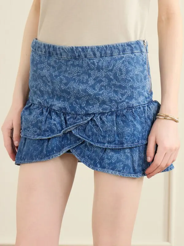 MARANT ETOILE Leyje Ruffled Mini Skirt