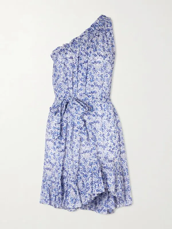 MARANT ETOILE Estella Floral-print Mini Dress - Blue
