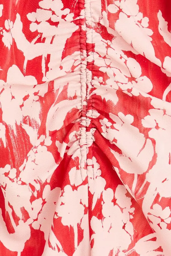 Victoria Beckham Floral-print Stretch-crepe Maxi Dress