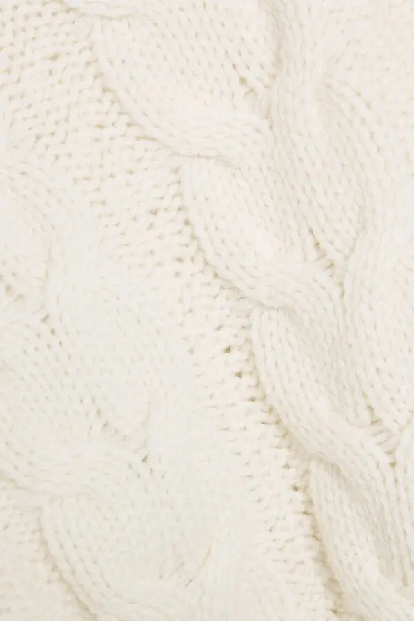 Max Mara Mabel Cable-knit Wool And Cashmere-blend Cardigan