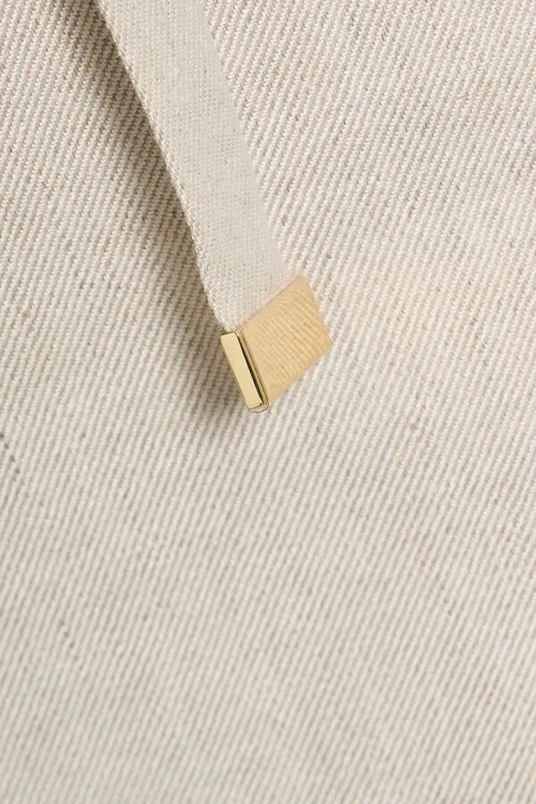 Max Mara Linen-blend Twill Wide-leg Pants