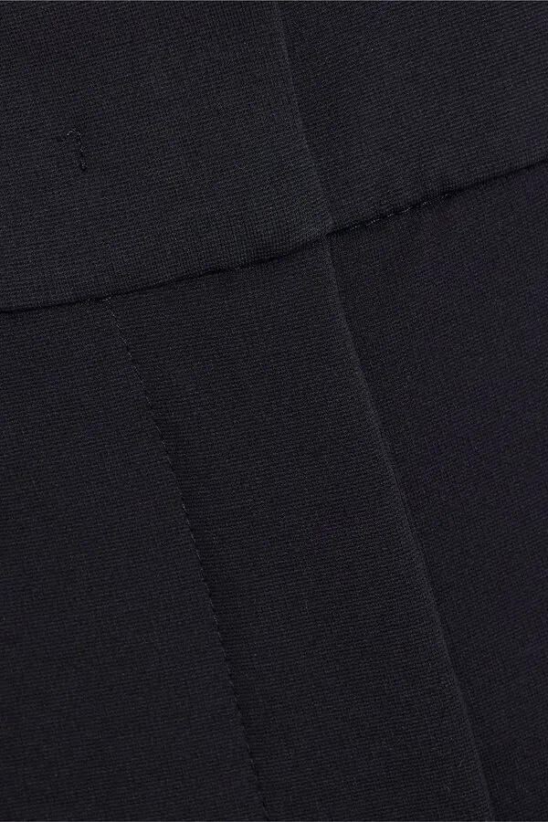 Max Mara Orche Cotton-blend Jersey Wide-leg Pants - Navy