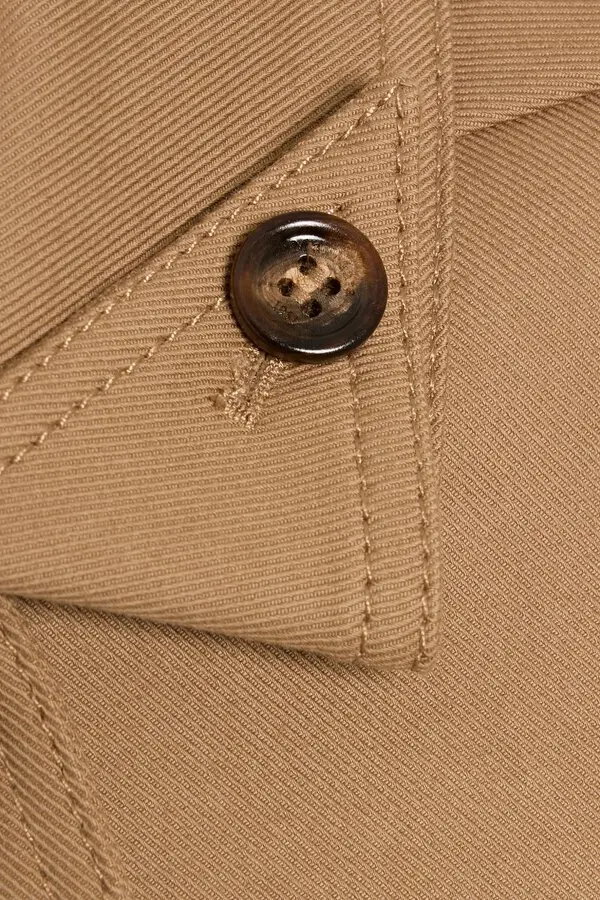 Max Mara Smalto Cropped Cotton-blend Twill Jacket