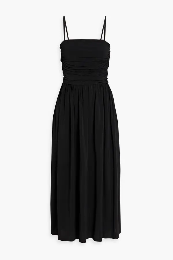Max Mara Ghia Gathered Stretch-jersey Midi Dress