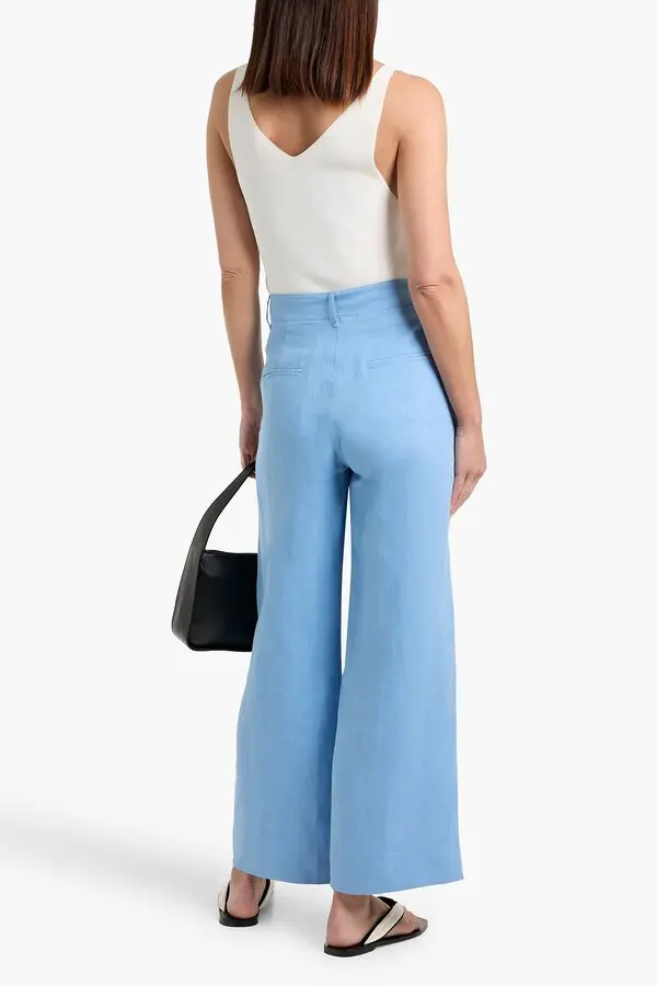 Max Mara Linen Wide-leg Pants
