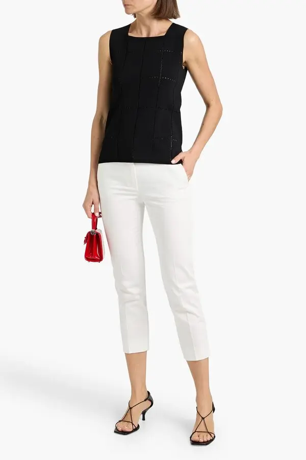 Max Mara Ugolina Pointelle-knit Tank