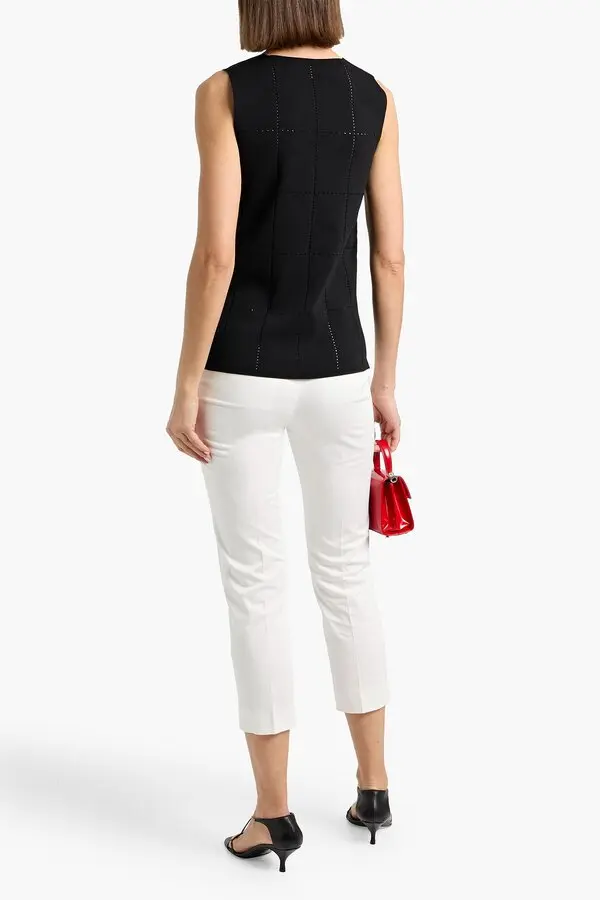 Max Mara Ugolina Pointelle-knit Tank