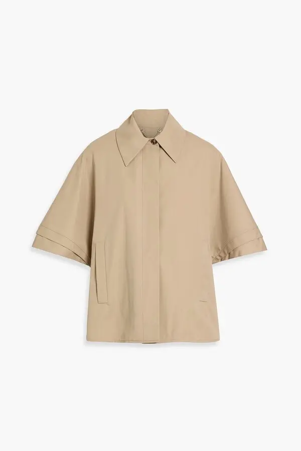 Max Mara Parole Cotton-twill Jacket - Neutral