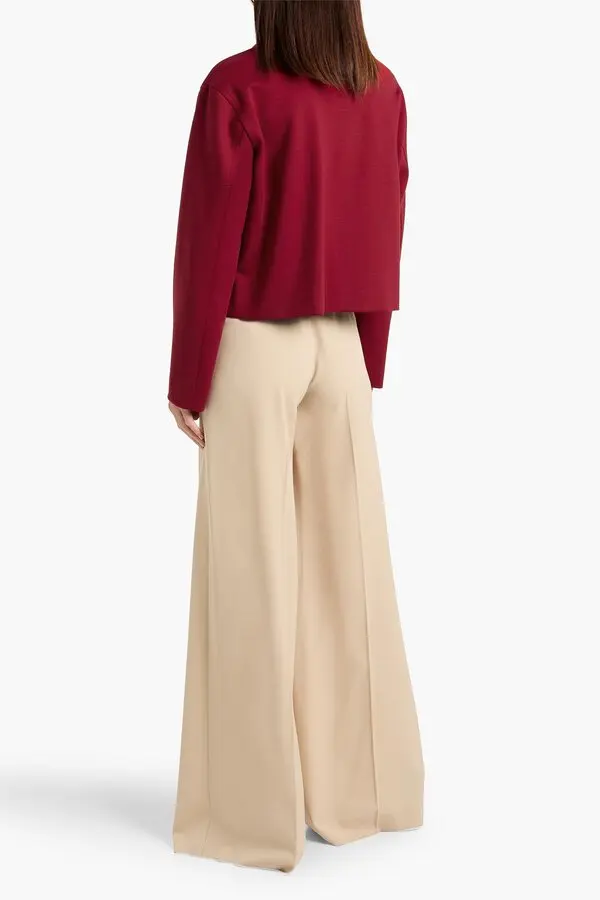 Max Mara Talamo Wool-blend Jersey Jacket - Crimson