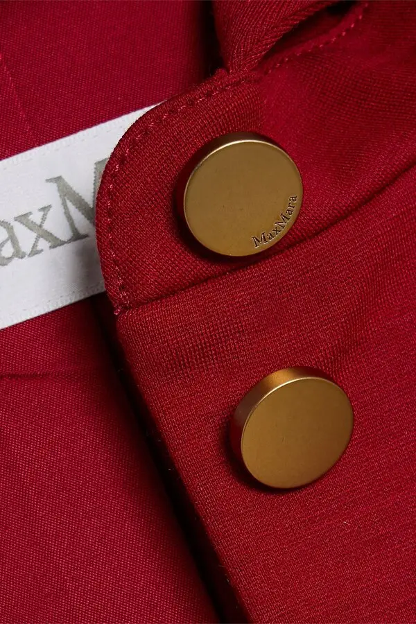 Max Mara Talamo Wool-blend Jersey Jacket - Crimson
