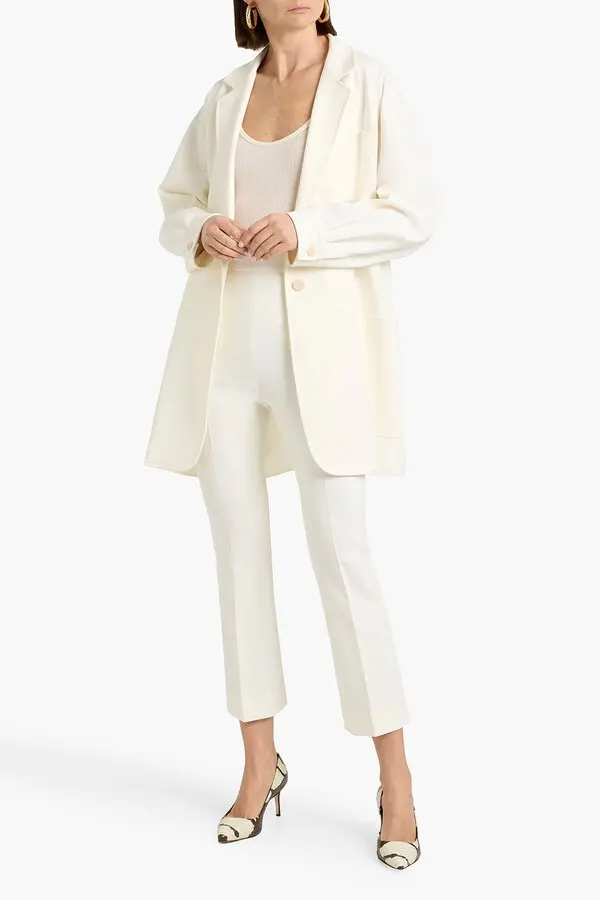 Max Mara Orlaya Wool-blend Blazer - Ecru
