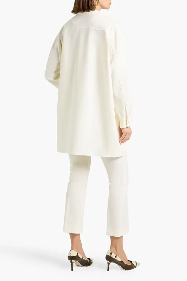 Max Mara Orlaya Wool-blend Blazer - Ecru