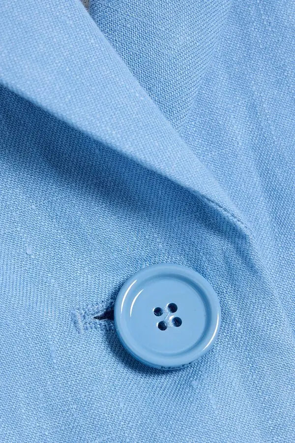 Max Mara Olivia Linen Jacket - Light Blue