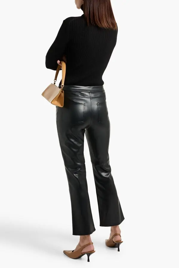 Max Mara Flared High-rise Pants - Black