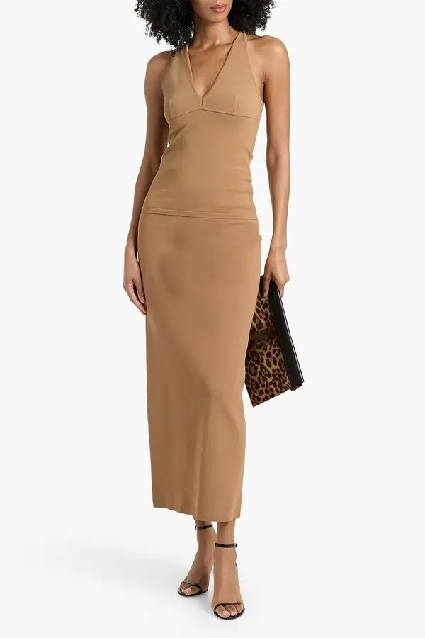 Max Mara Armida Stretch-knit Tank - Camel
