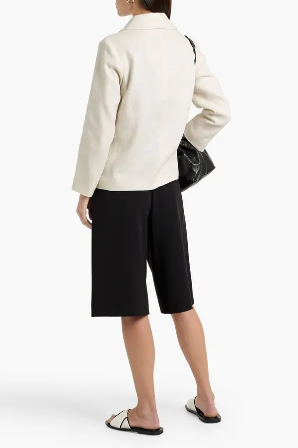 Max Mara Kasia Double-breasted Linen-blend Tweed Jacket