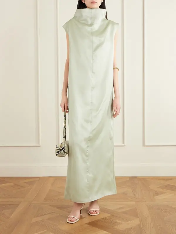 Altuzarra Silk Maxi Dress - Green