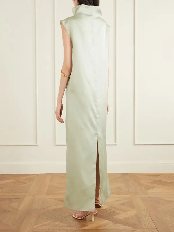Altuzarra Silk Maxi Dress - Green
