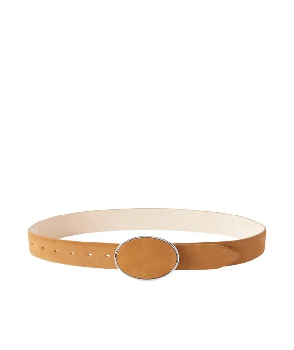 DEHANCHE Flint Suede Belt - Tan