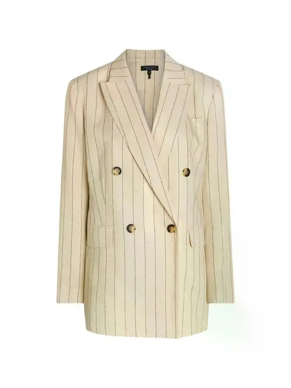 Rag & Bone Emile Pinstriped Blazer - Neutrals
