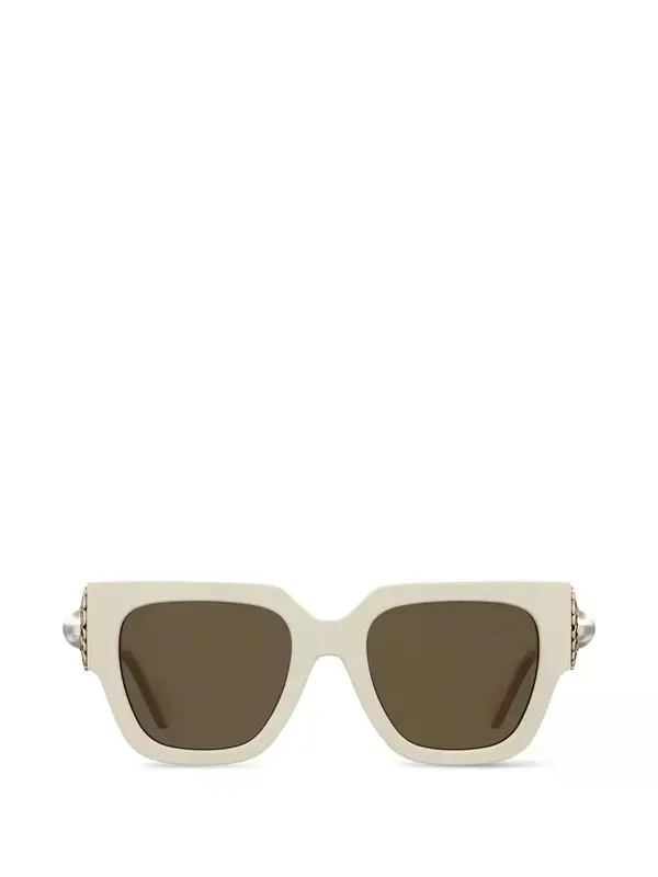 Moschino Square-frame Sunglasses - Neutrals