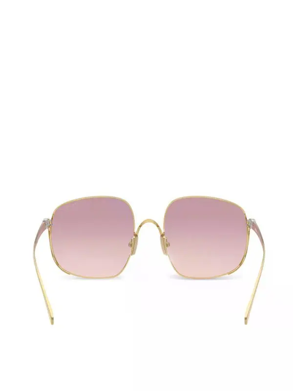 Miu Miu Square-frame Sunglasses - Gold