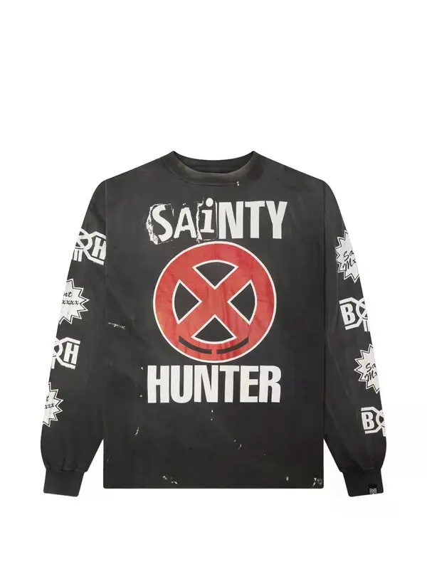 SAINT MXXXXXX Bounty Hunter Sainty Hunter Long-sleeve T-shirt - Black