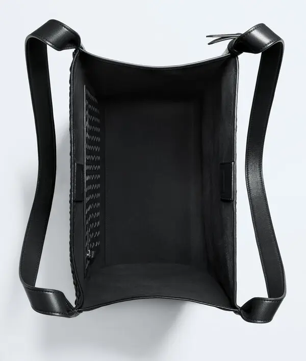 Bottega Veneta Intrecciato Nappa Supple Tote Bag - Black