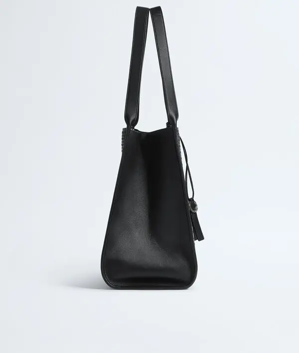 Bottega Veneta Intrecciato Nappa Supple Tote Bag - Black