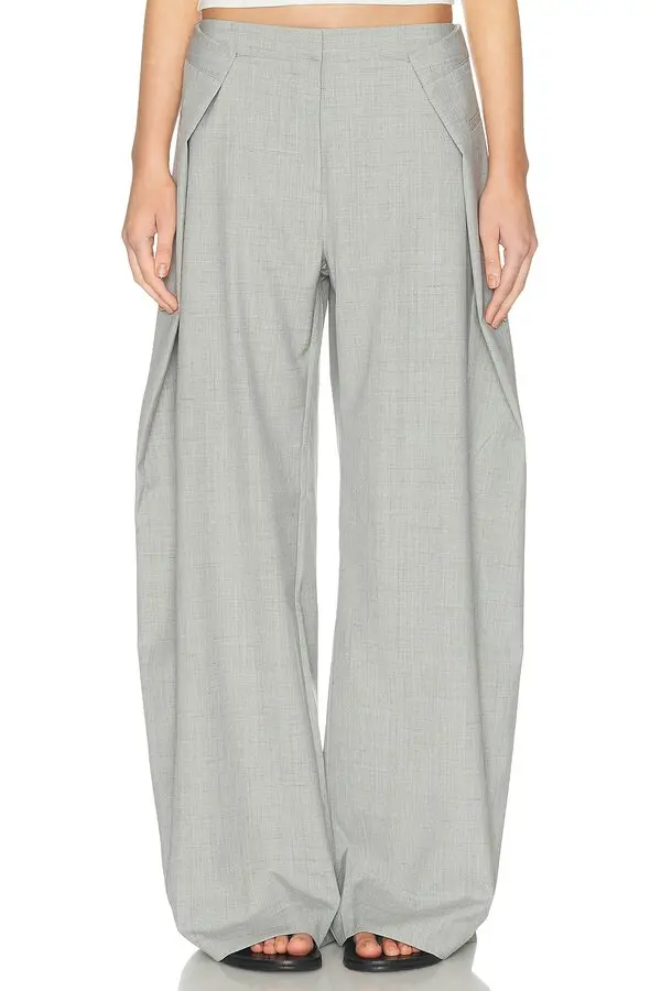 ST. AGNI Tailored Fold Pant