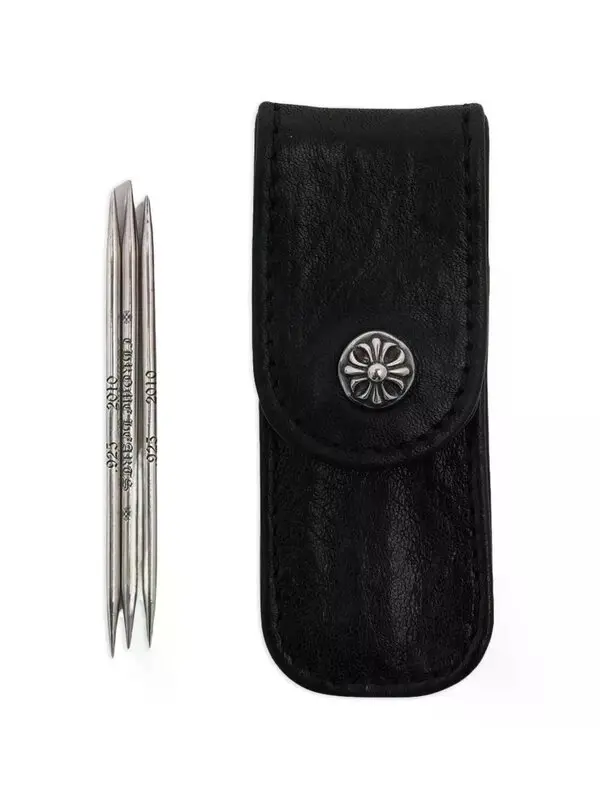 Chrome Hearts Logo-engraved Toothpick Set - Black