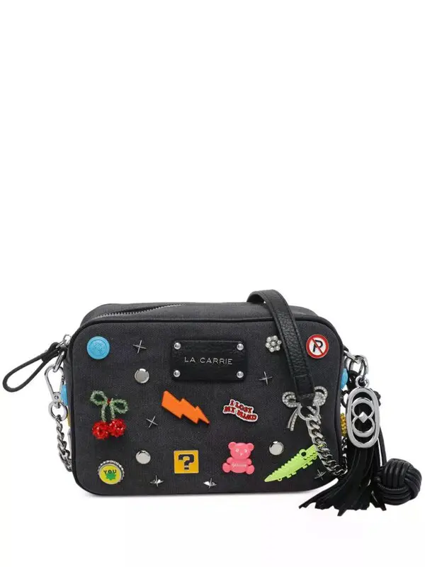 LA CARRIE Removable-pins Shoulder Bag - Black