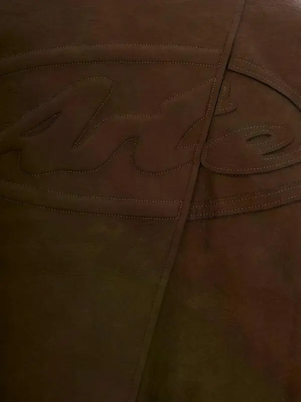 ARTE ANTWERP Embroidered Bomber Jacket - Brown