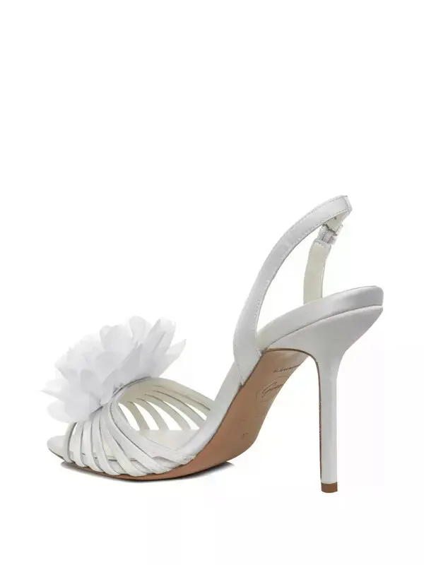 GINISSIMA Julia Heeled Sandals - White