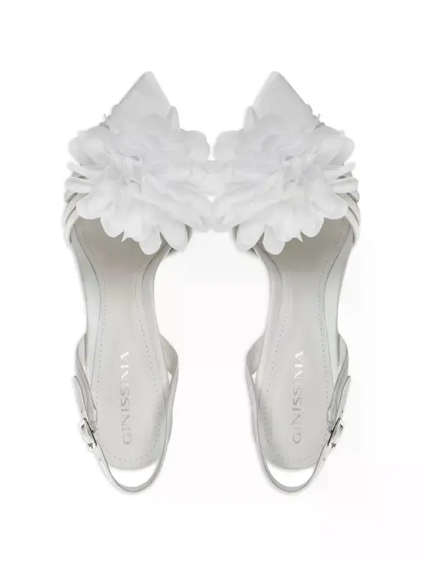 GINISSIMA Julia Heeled Sandals - White
