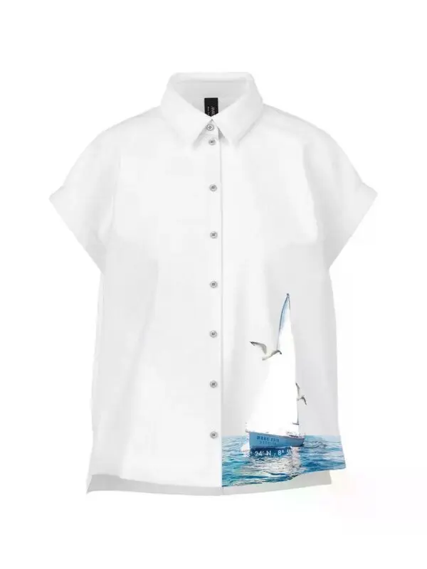 MARCCAIN Maritime Print Shirt