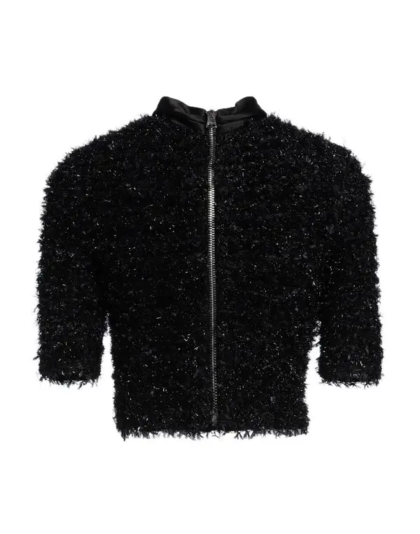 Balmain Short Sleeve Embellished Knit Top