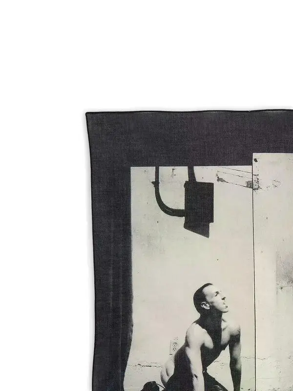 Rick Owens Graphic-detail Scarf - Black