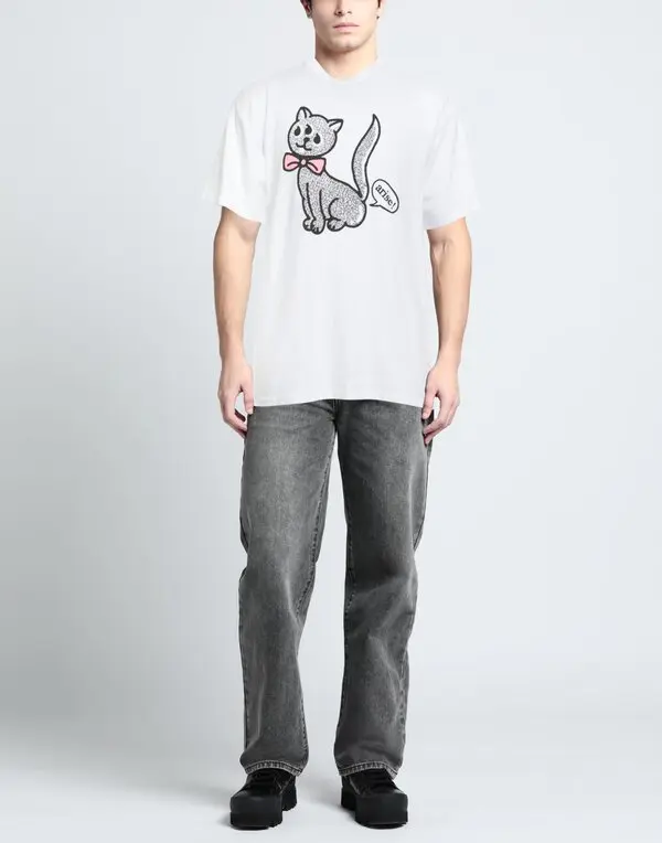 Aries T-shirt Dark Size Cotton - White