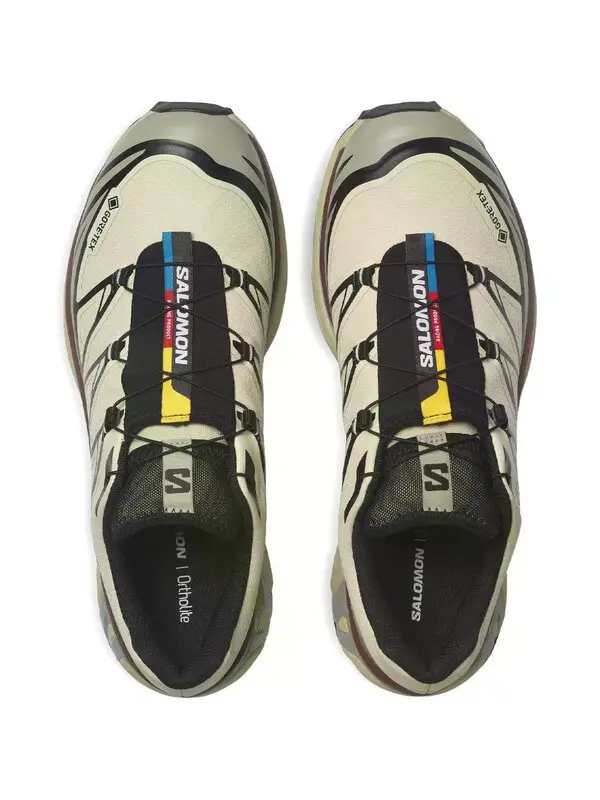 SALOMON Asparagus Green Gore-tex Patterned Sneakers - Neutrals
