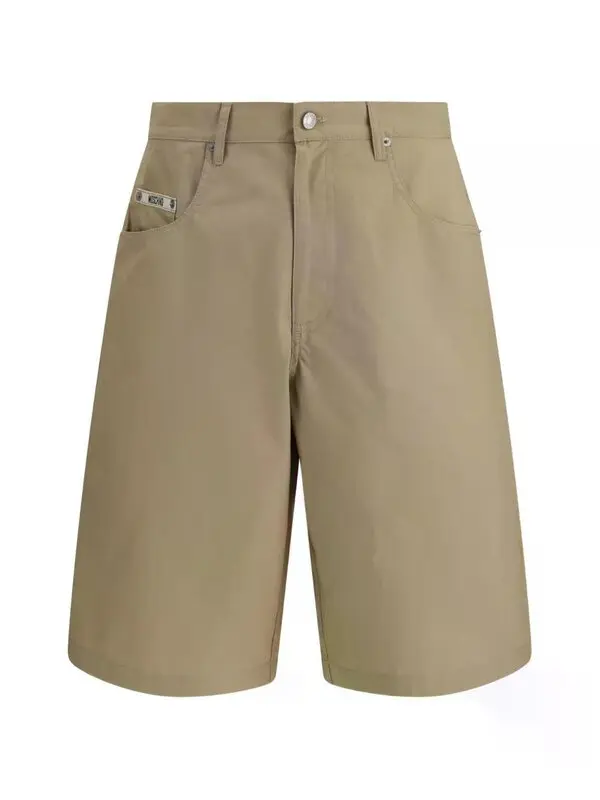 Moschino Logo-patch Shorts - Neutrals