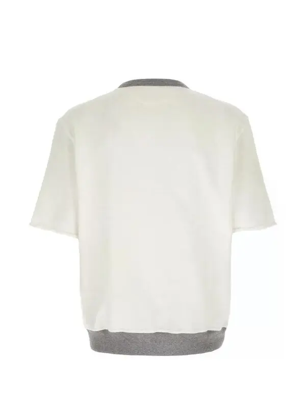 Brunello Cucinelli Short-sleeved Sweatshirt - White