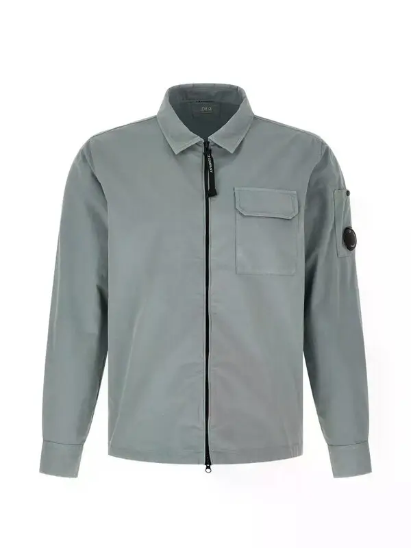 C.P. COMPANY Organic Gabardine Zipped Lens Overshirt