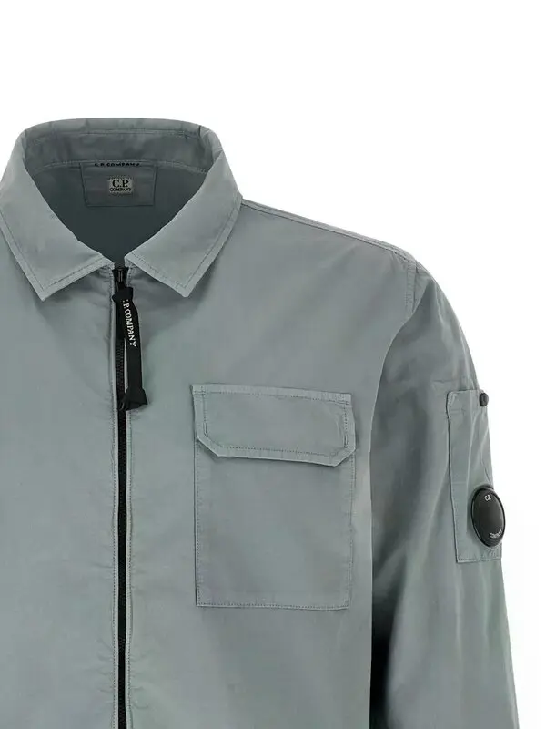 C.P. COMPANY Organic Gabardine Zipped Lens Overshirt