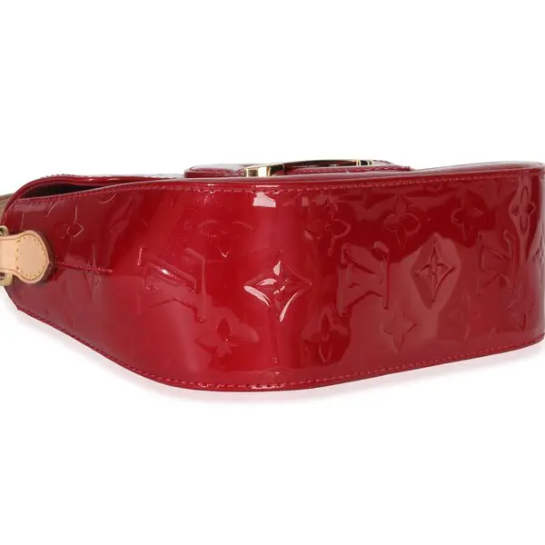 LOUIS VUITTON Pomme D'amour Monogram Vernis Bellflower Pm - Red